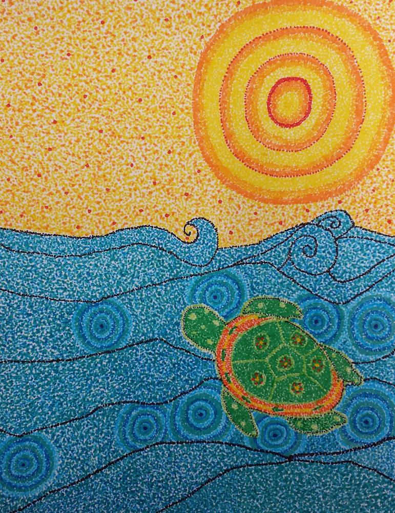 Vote for Turtle Pointillism | RMAA 41st Annual Young Artist Expo