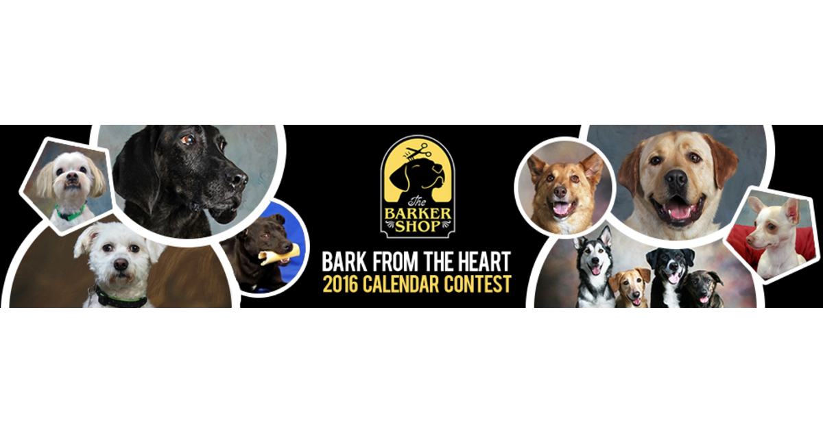 The Barker Shop | Bark from the Heart 2016 Calendar Contest
