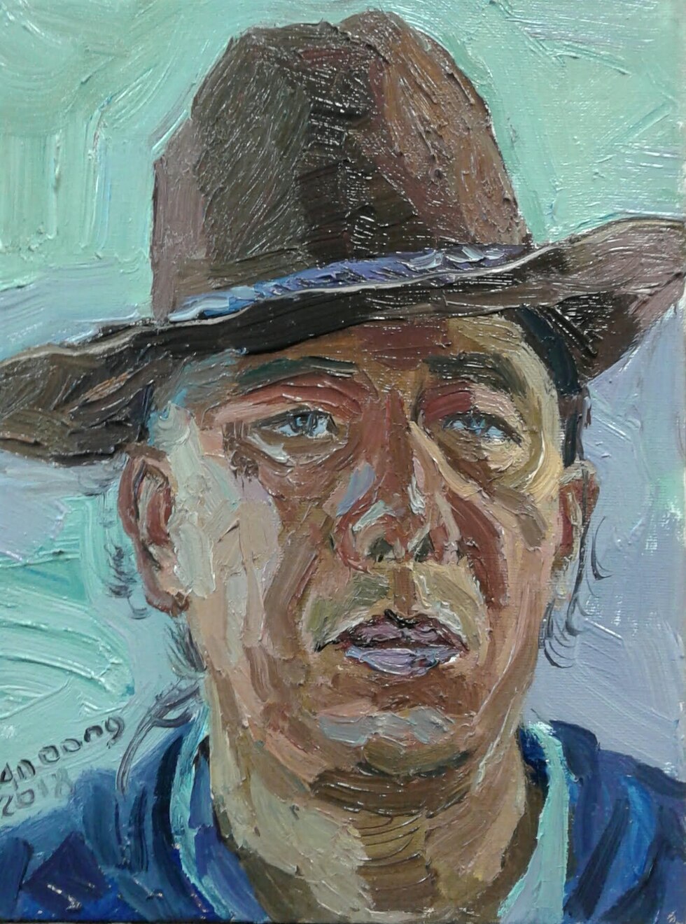 Vote for self-portrait with a cowboy hat | View of Self – A Portrait ...