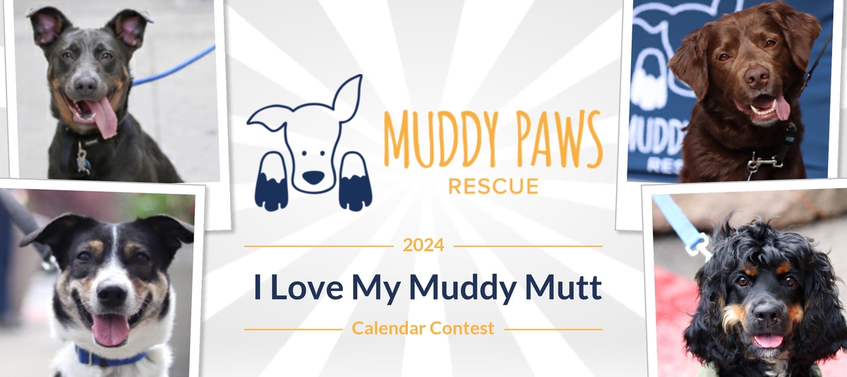 Muddy Paws Rescue | I Love My Muddy Mutt 2024 Calendar Contest