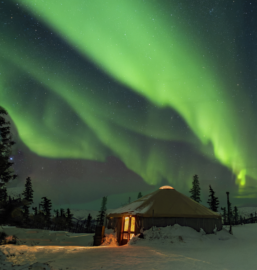 Vote for Aurora Ribbons over Yurt | IMAGES 2024 Juried Photography Show