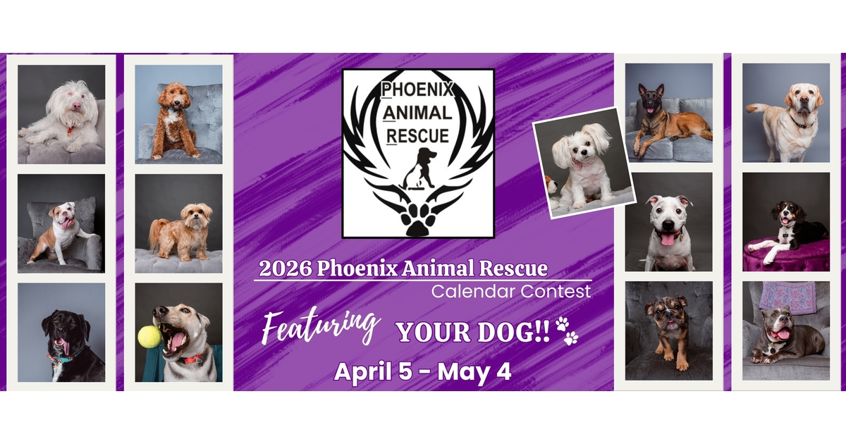 Phoenix Animal Rescue | Phoenix Animal Rescue 2026 Calendar Contest