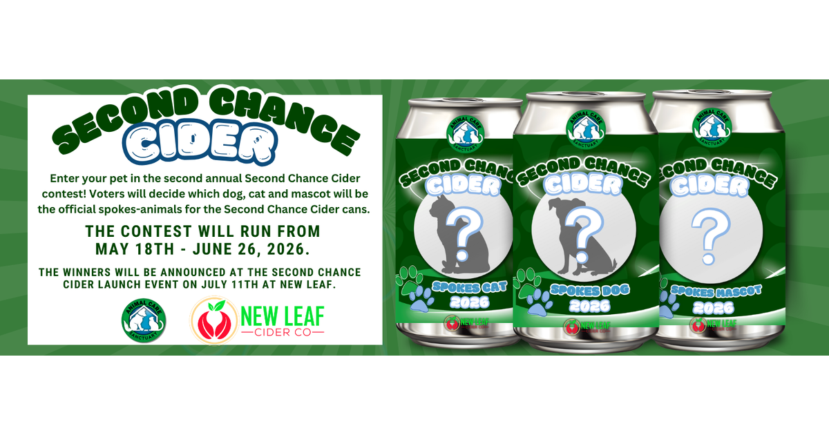 Animal Care Sanctuary | Second Chance Cider Label Photo Contest